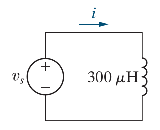 Solved The voltage at the terminals of the 300 μH inductor | Chegg.com
