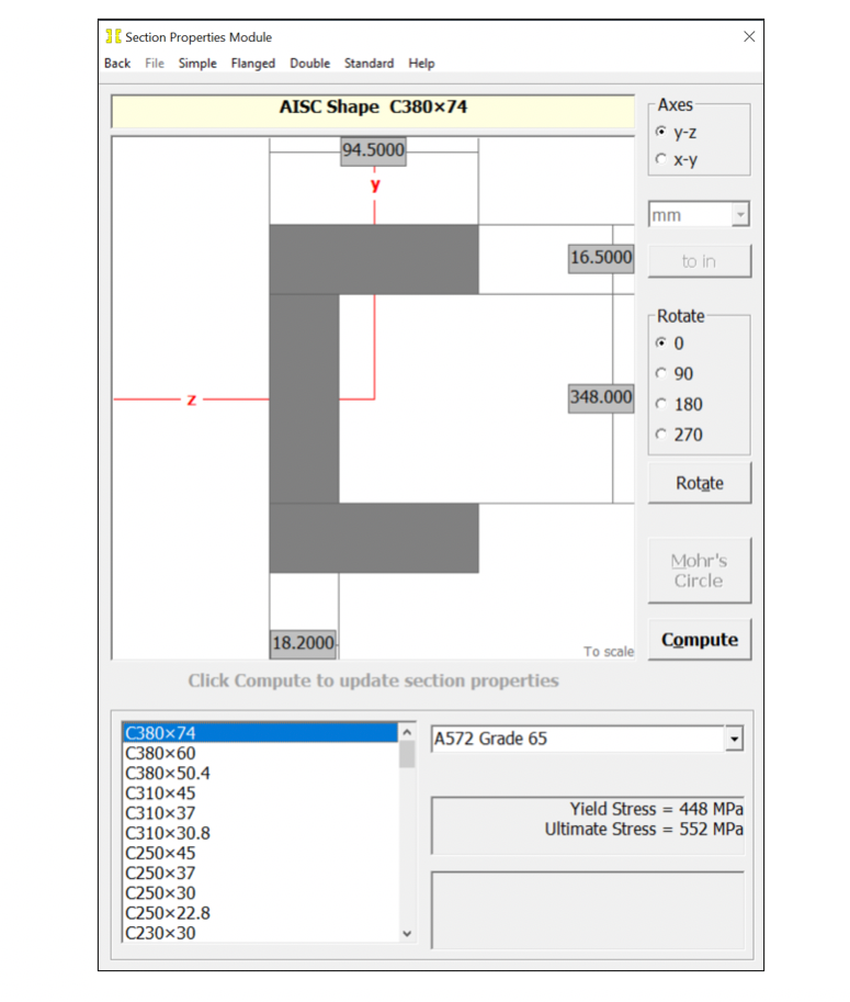 Solved x 3 Section Properties Module Back File Simple | Chegg.com