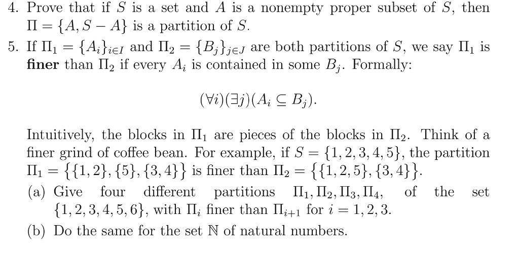 Solved 4. Prove that if S is a set and A is a nonempty | Chegg.com