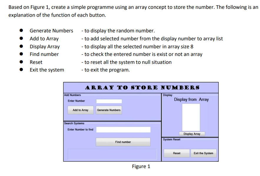 Based on Figure 1, create a simple programme using an | Chegg.com
