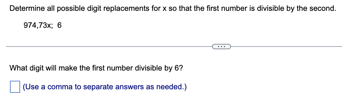 Solved Determine all possible digit replacements for x so | Chegg.com