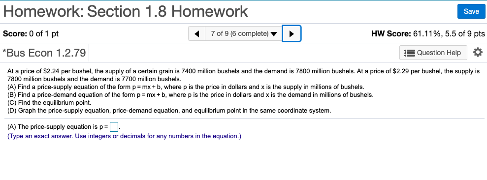 Solved Homework Section 1 8 Homework Save Score 0 Of 1 Pt