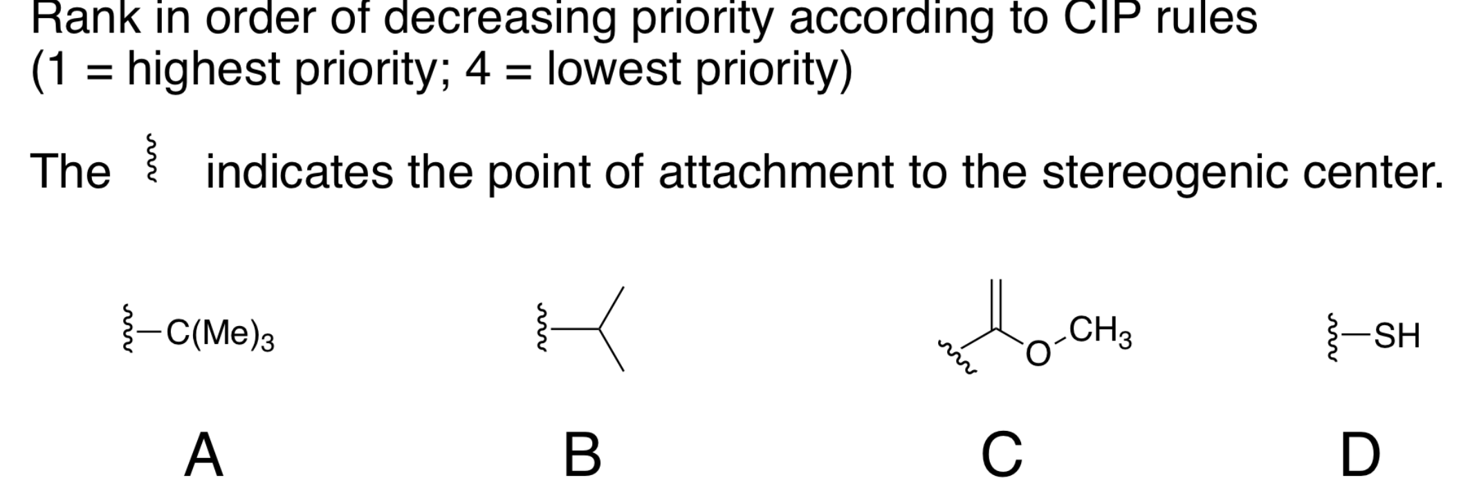 Solved Rank In Order Of Decreasing Priority According To Cip