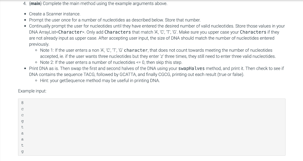 Solved 9.14∗⋆⋆ zyLab: DNA Sequencing The goal of this | Chegg.com