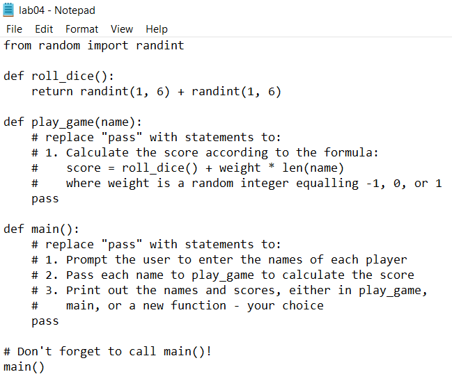 Solved Part 1: Tracing and debugging 1 Open the file named | Chegg.com