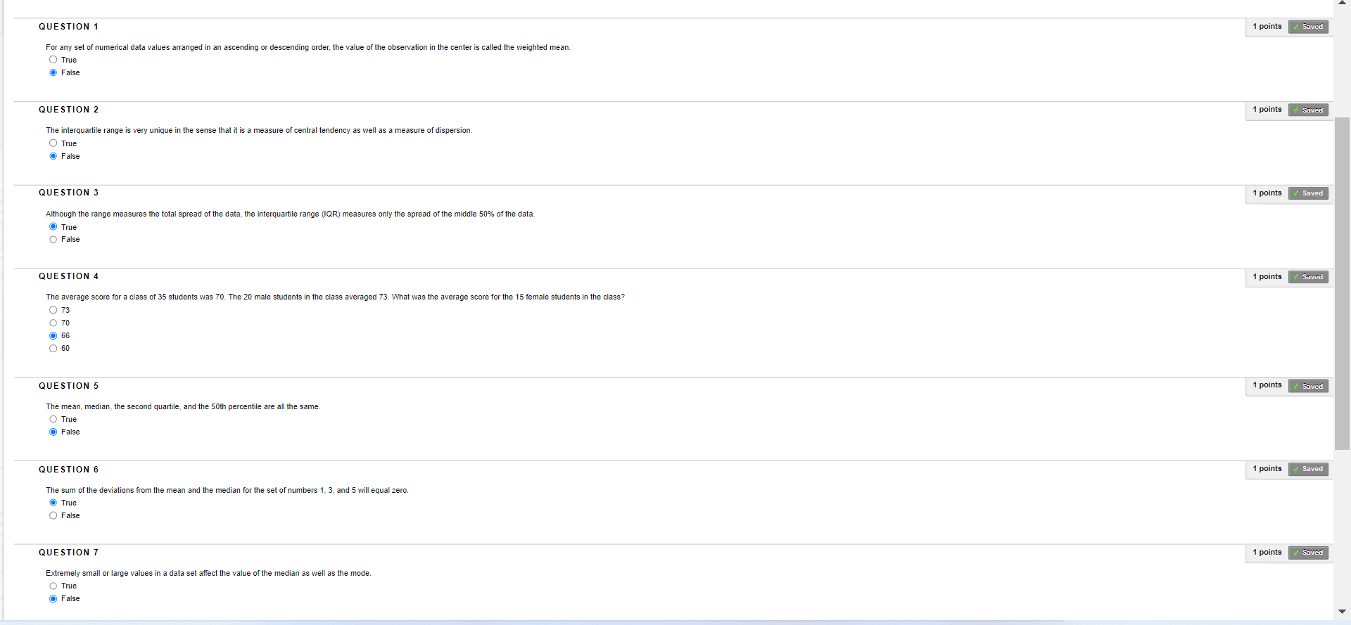 Solved For any set of numerical data values arranged in an | Chegg.com
