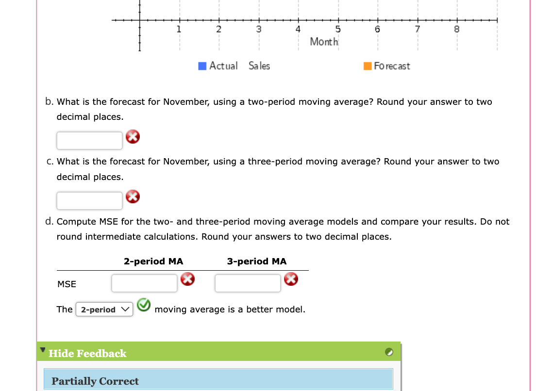 Solved Hint(s) Check My Work Spreadsheet Forecasts and | Chegg.com