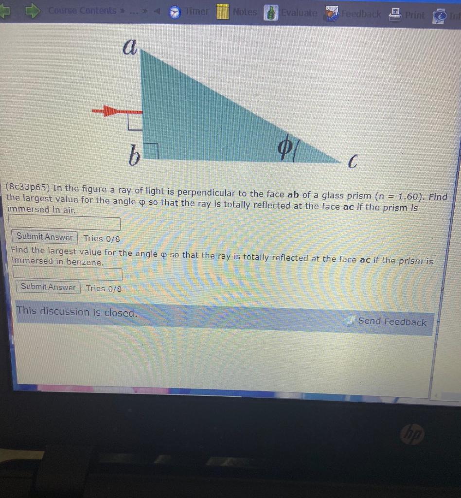 Solved Course Contents Timer Notes Evaluate Feedback Print 1895