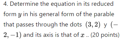 Solved 4. Determine the equation in its reduced form y in | Chegg.com