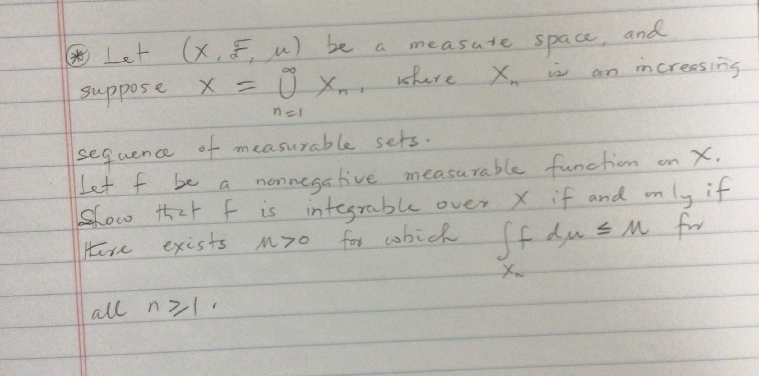 Solved * Let (X,∓,μ) be a measute space, and suppose | Chegg.com Solved * Let (X,∓,μ) be a measute space, and suppose | Chegg.com