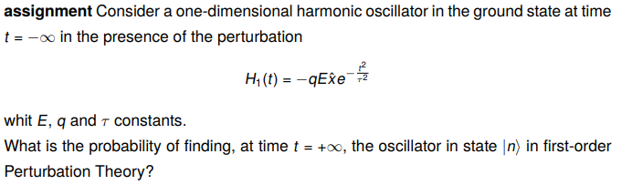 Solved assignment Consider a one-dimensional harmonic | Chegg.com