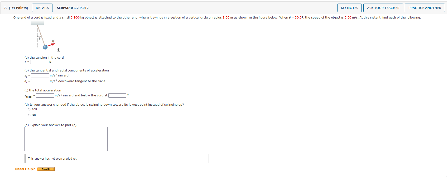 Solved of speeds can the object have before the string | Chegg.com