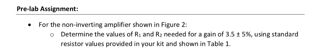 Solved Lab Assignment (Part 1): Non-Inverting Amplifier | Chegg.com