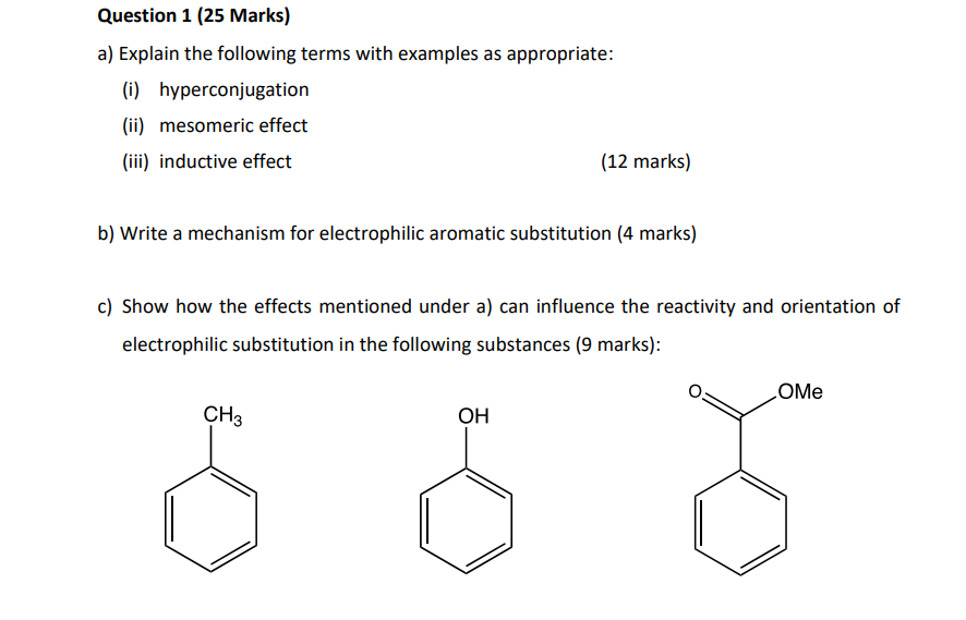 Solved A Explain The Following Terms With Examples As