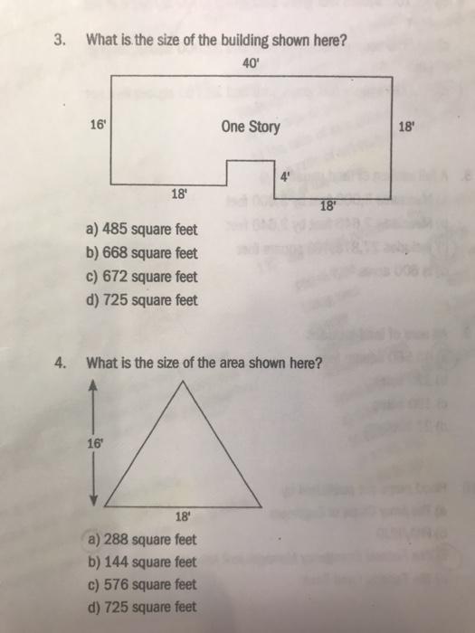 Solved 3. What is the size of the building shown here? a) | Chegg.com