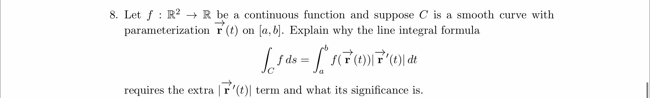 Solved 个 8. Let f : R2 + R be a continuous function and | Chegg.com