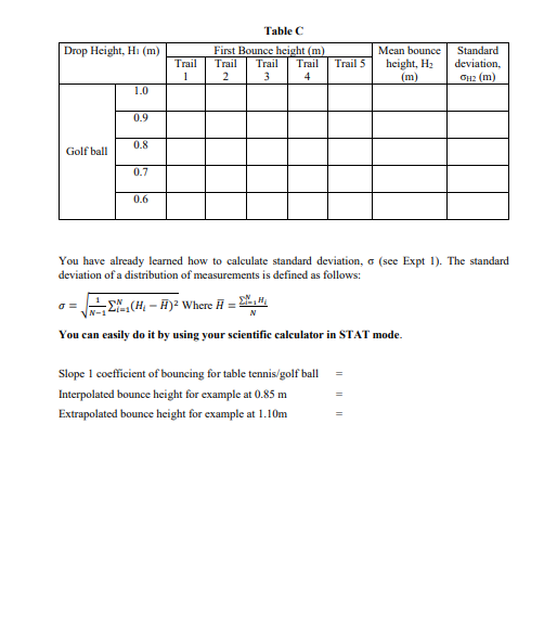 Exp-2: Bouncing Ball experiment OBJECTIVE: 1. Observe | Chegg.com