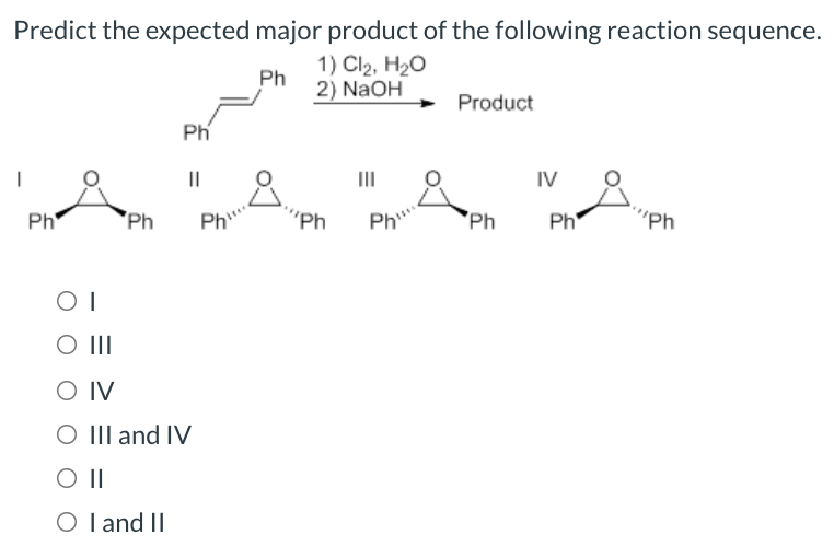 Solved Predict the expected major product of the following | Chegg.com