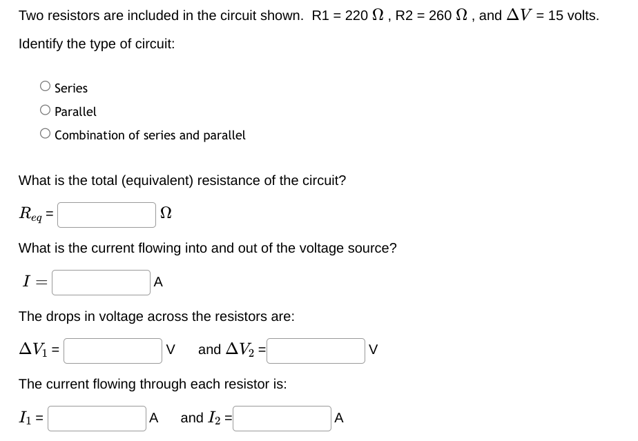 Solved Two resistors are included in the circuit shown. | Chegg.com
