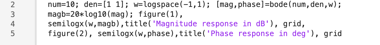 Solved \r\nError in CSD fig2p10 code (line 2) num=10; \\( | Chegg.com
