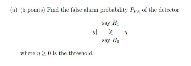 Solved Problem 7. (20 points) Suppose that the observation | Chegg.com