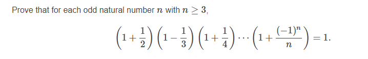 Solved Prove that for each odd natural number n with n > 3, | Chegg.com