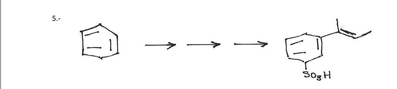 Solved Complete the synthesis by showing each step and | Chegg.com