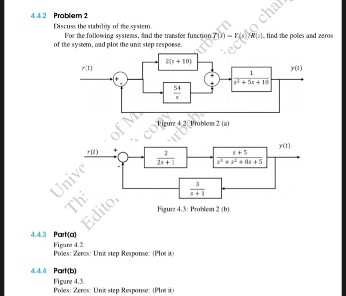 Solved 4.4.2 Problem 2 Discuss the stability of the system. | Chegg.com