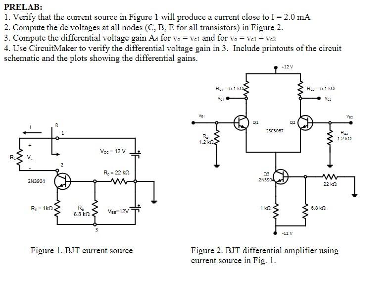 Solved PRELAB: 1. Verify that the current source in Figure 1 | Chegg.com