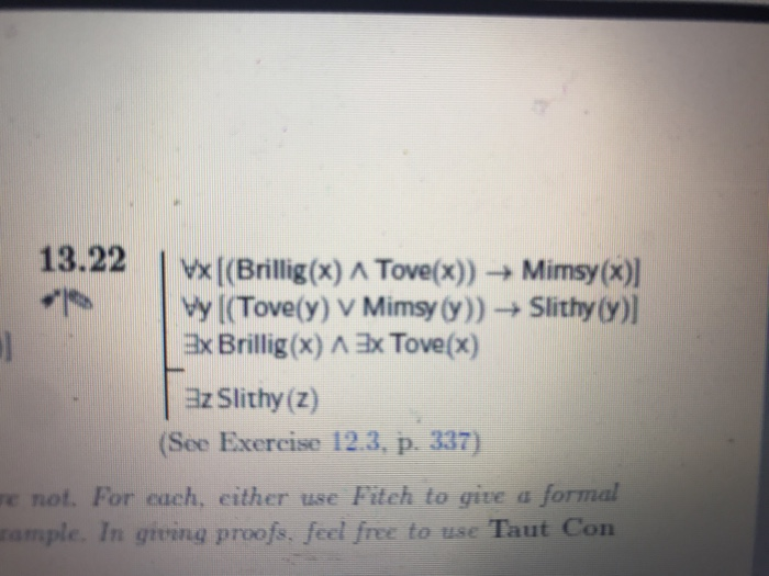 Solved Language, proof, and logicq13.22if the argument is | Chegg.com