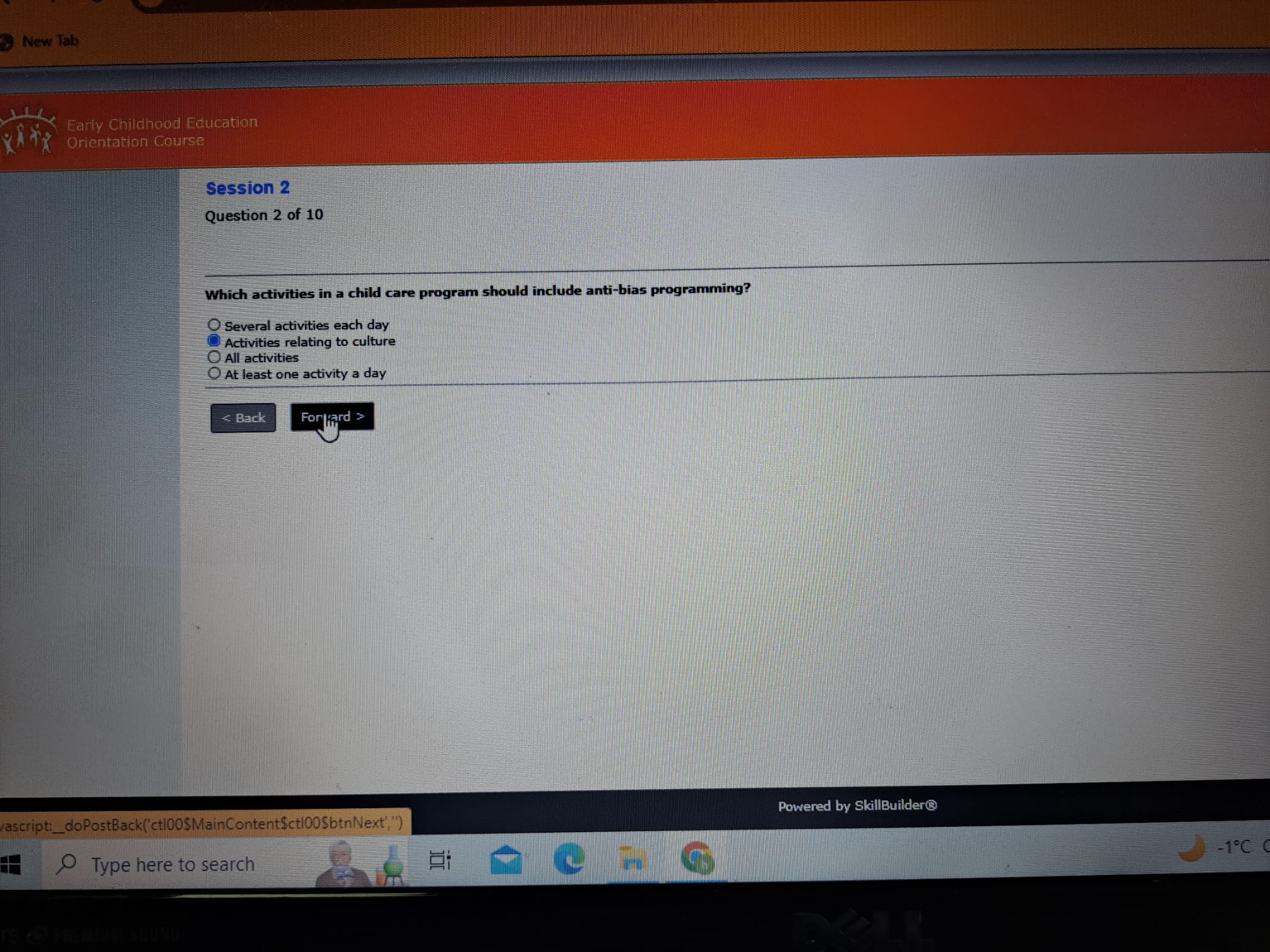 Solved Session 2Question 2 ﻿of 10Which activities in a child | Chegg.com