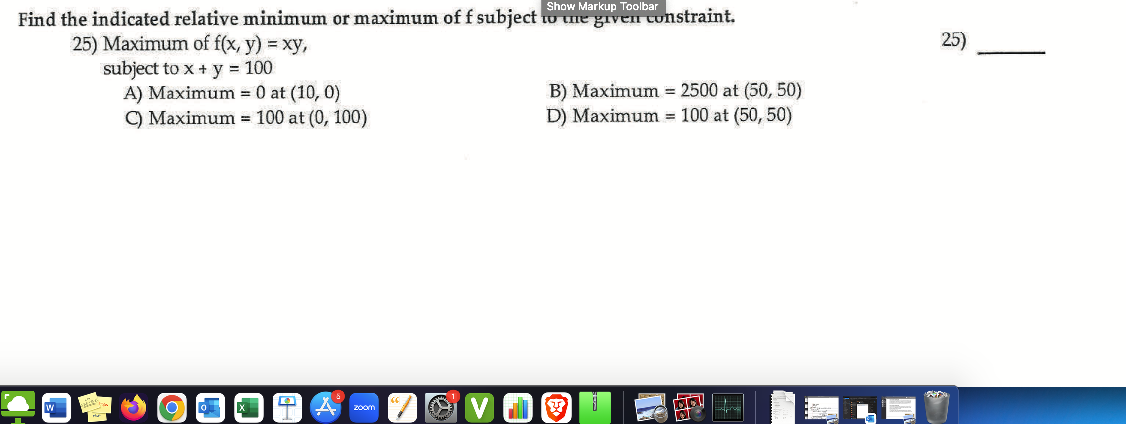 Solved Find the indicated relative minimum or maximum of f | Chegg.com