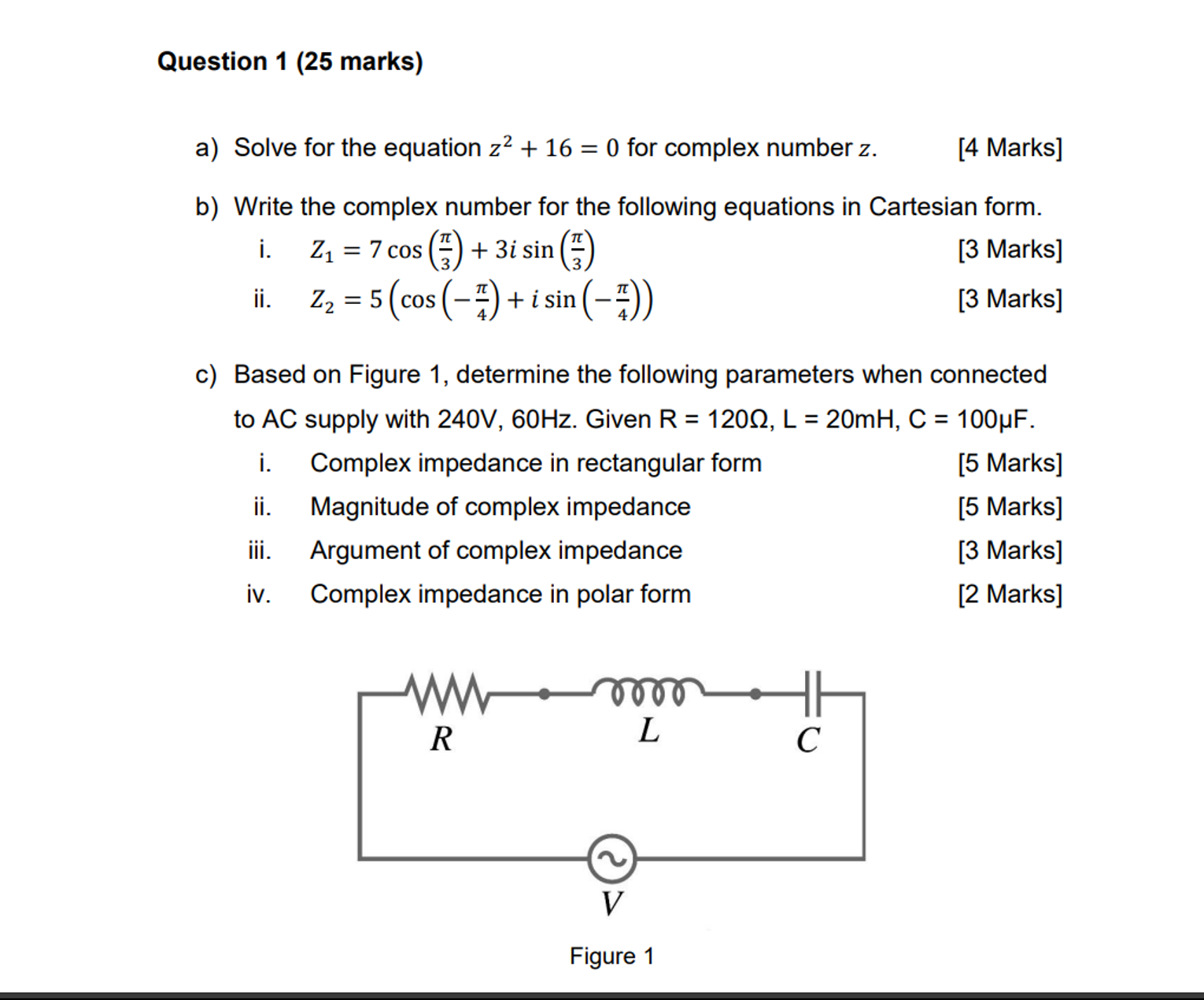 Solved Question 1 (25 ﻿marks) ﻿Question 2 (25 ﻿marks)a) | Chegg.com