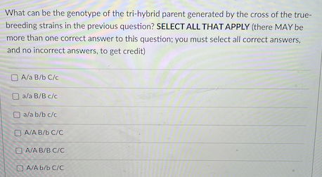 Solved You want to set up a three point cross between three | Chegg.com
