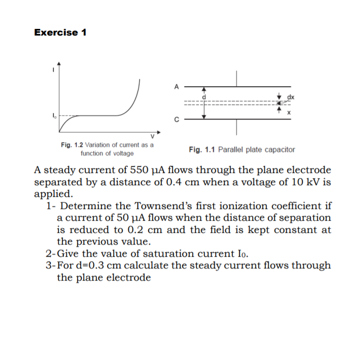 Solved For d=0.3 cm calculate the steady current flows | Chegg.com