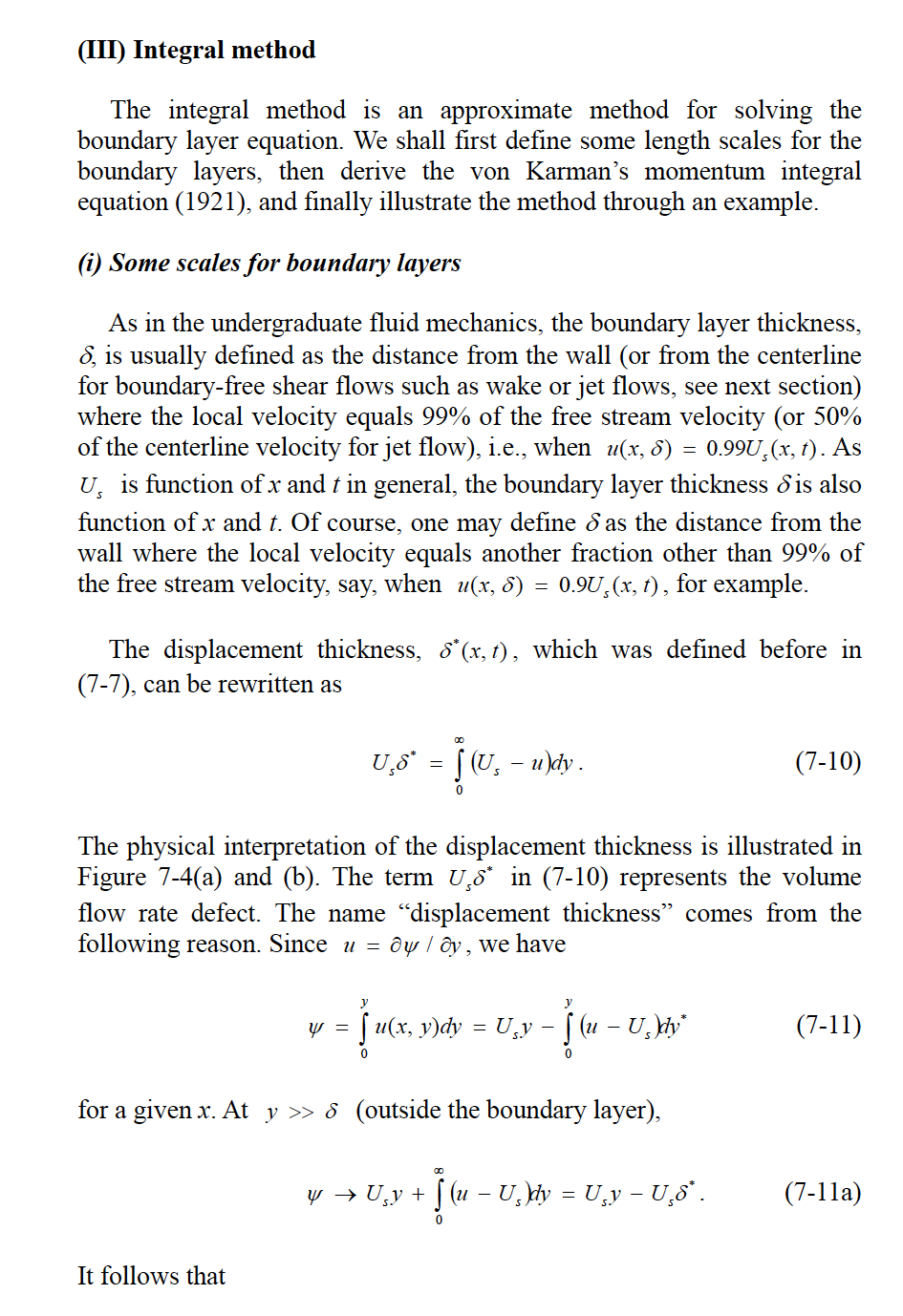 Solved (III) Integral method The integral method is an | Chegg.com