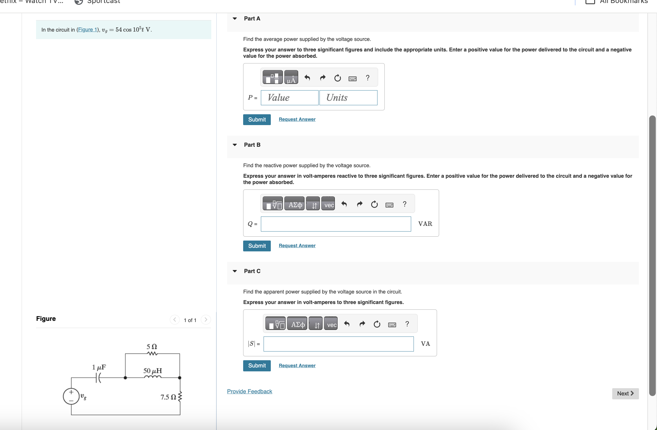 Solved In the circuit in (Figure | Chegg.com