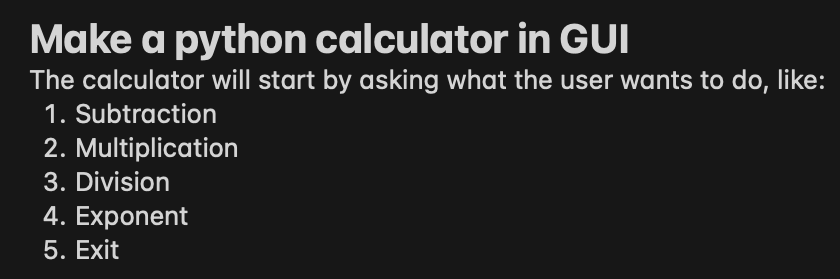 Solved Make A Python Calculator In Gui The Calculator Will