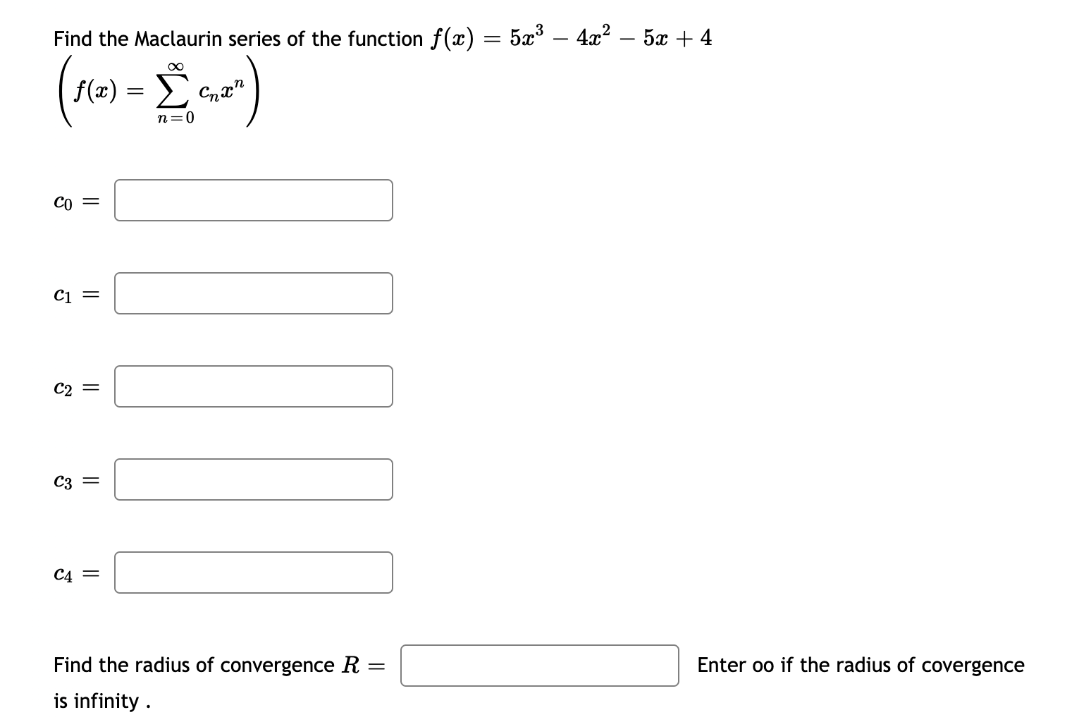 Solved Find the function to which the given series converges | Chegg.com