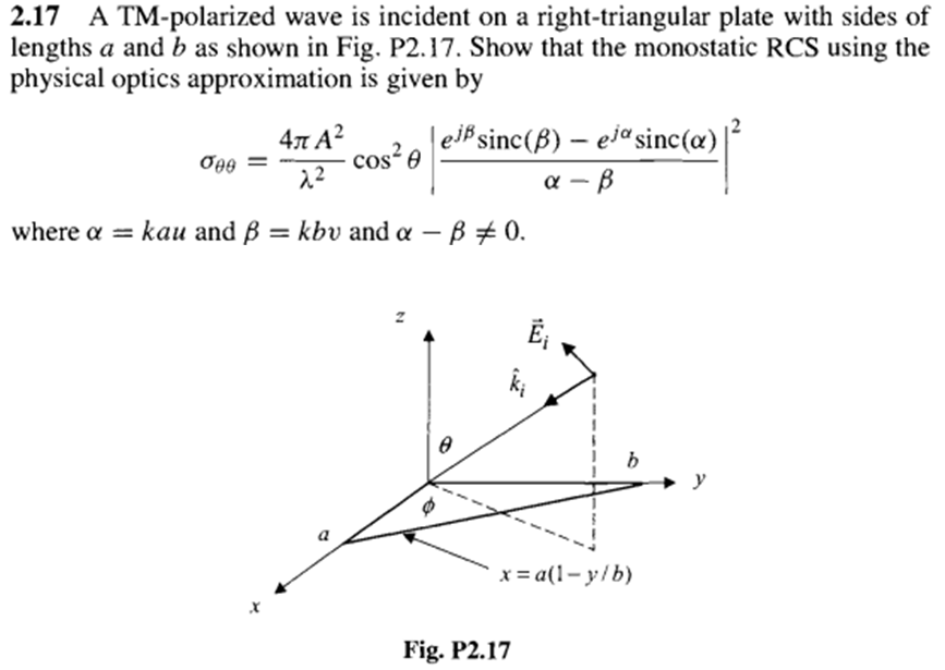 2.17 A TM-polarized wave is incident on a | Chegg.com