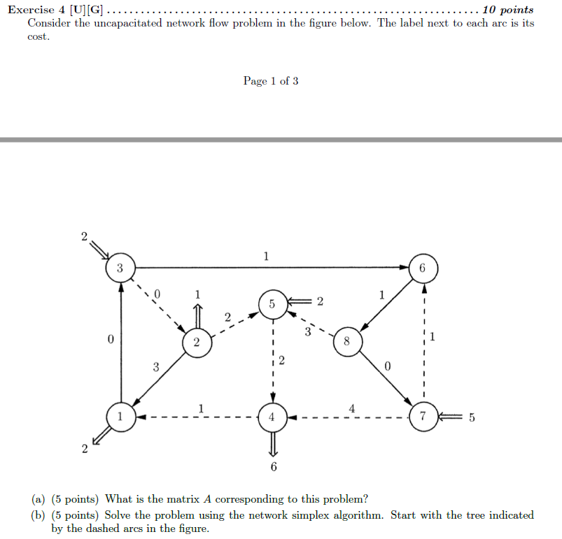 Solved Exercise 4 [U][G] ... ..... 10 points Consider the | Chegg.com