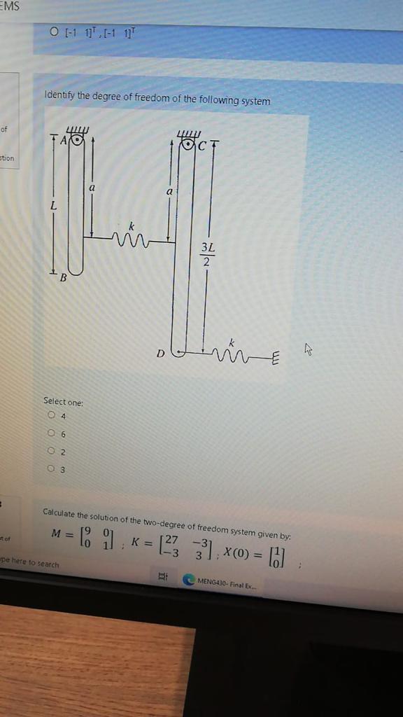 Solved Identify the degree of freedom of the following | Chegg.com