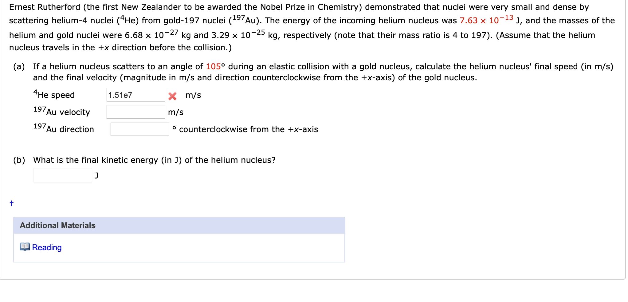 Solved Ernest Rutherford (the first New Zealander to be | Chegg.com