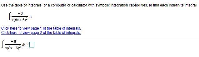 Solved Use the table of integrals, or a computer or | Chegg.com