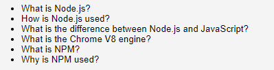 Solved What is Node.js?How is Node.js used?What is the | Chegg.com