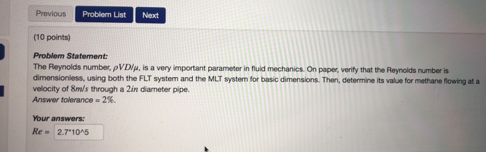 Solved Previous Problem List Next (10 points) Problem | Chegg.com