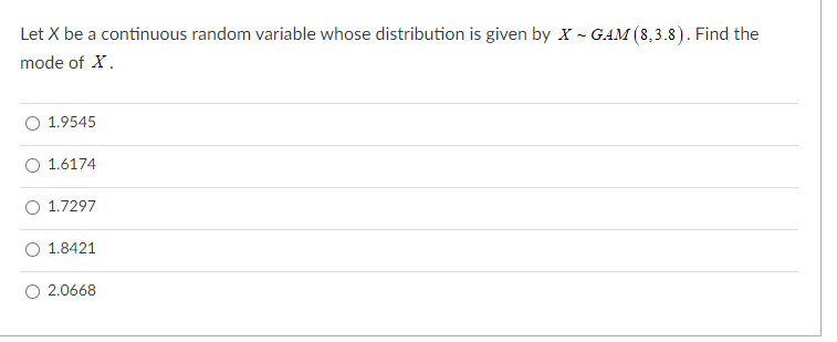 Solved Let X be a continuous random variable whose | Chegg.com