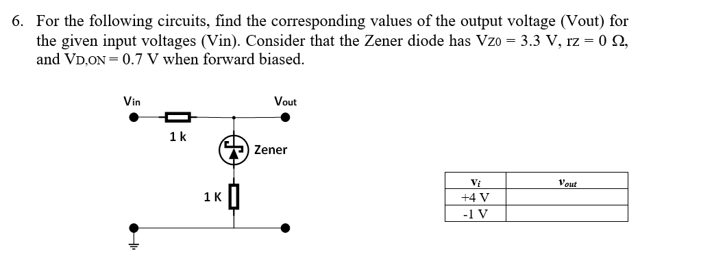 Solved For the following circuits, find the corresponding | Chegg.com