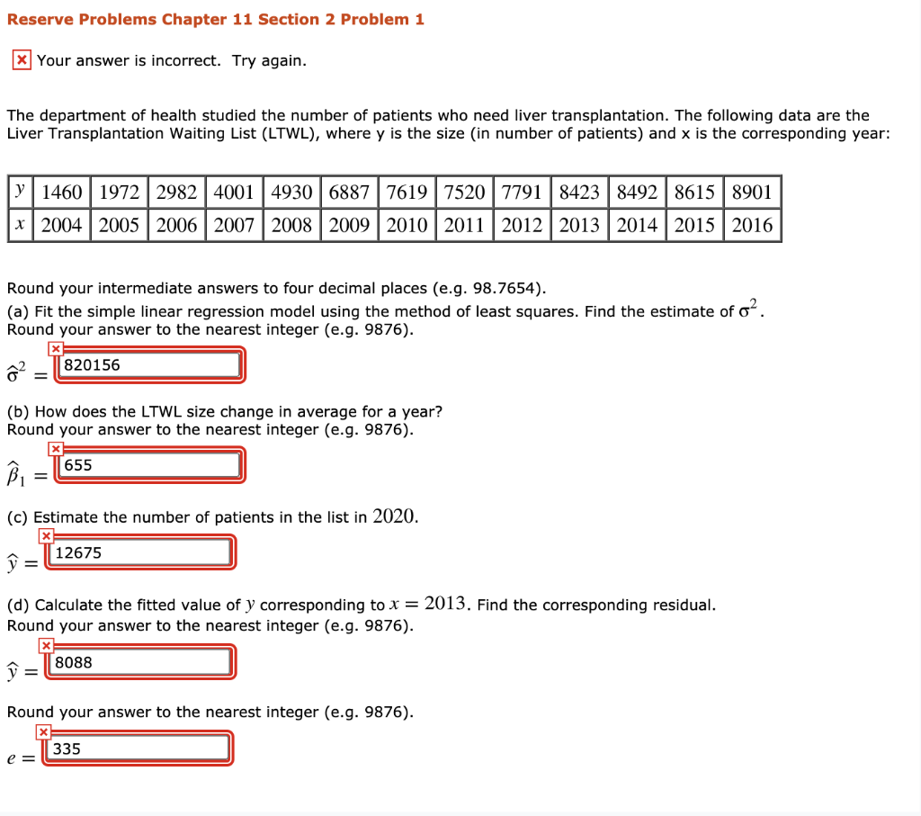 Solved Reserve Problems Chapter 11 Section 2 Problem 1 x | Chegg.com