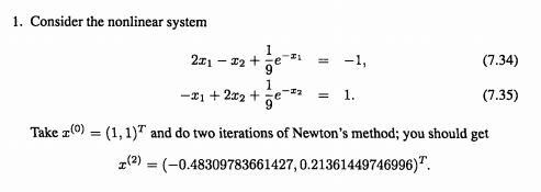 Solved 1. Consider the nonlinear system e = -1, (7.34) 1 | Chegg.com